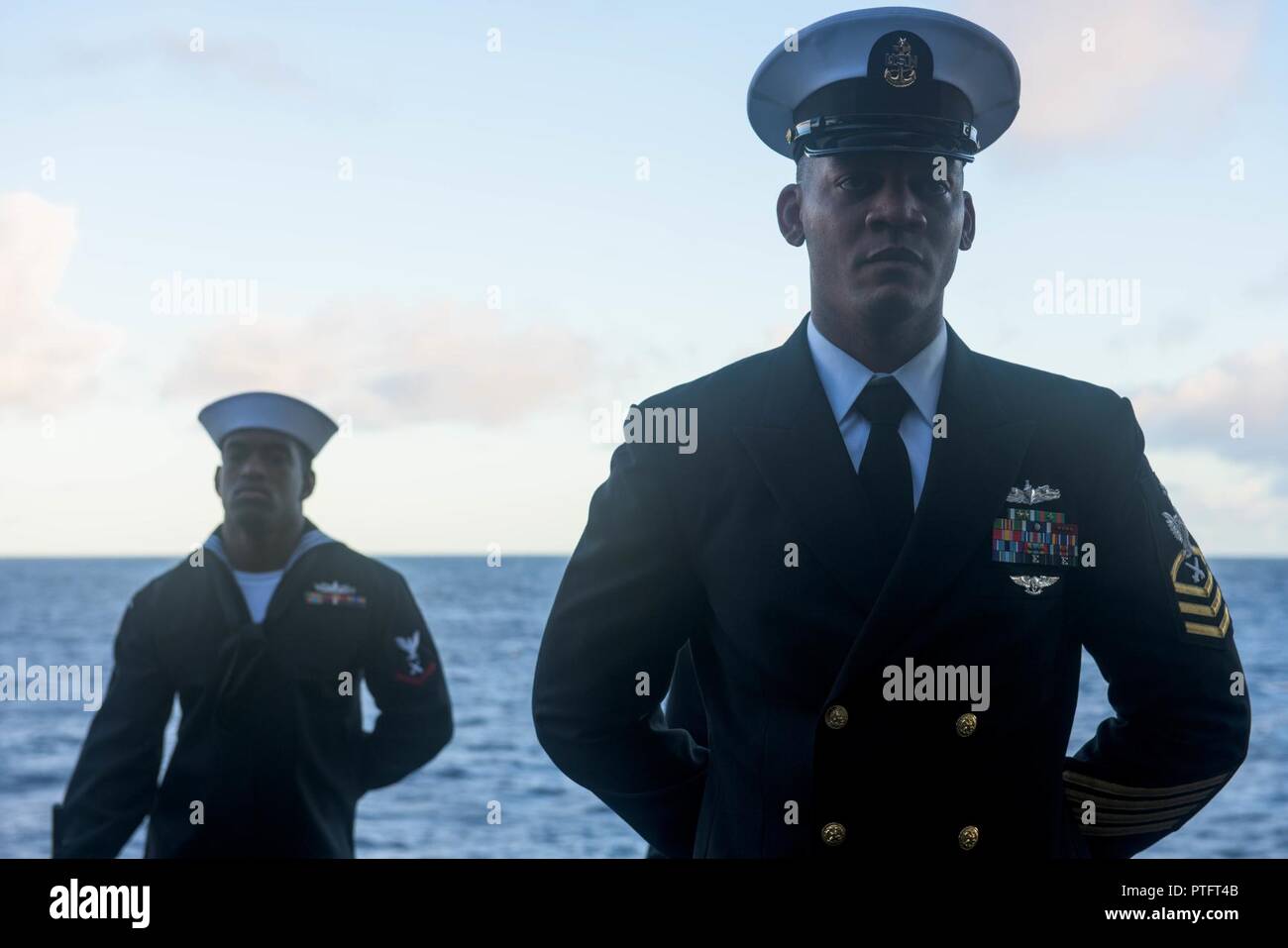 CORAL SEA (July 15, 2017) Senior Chief Gunner's Mate Terrence Wright ...