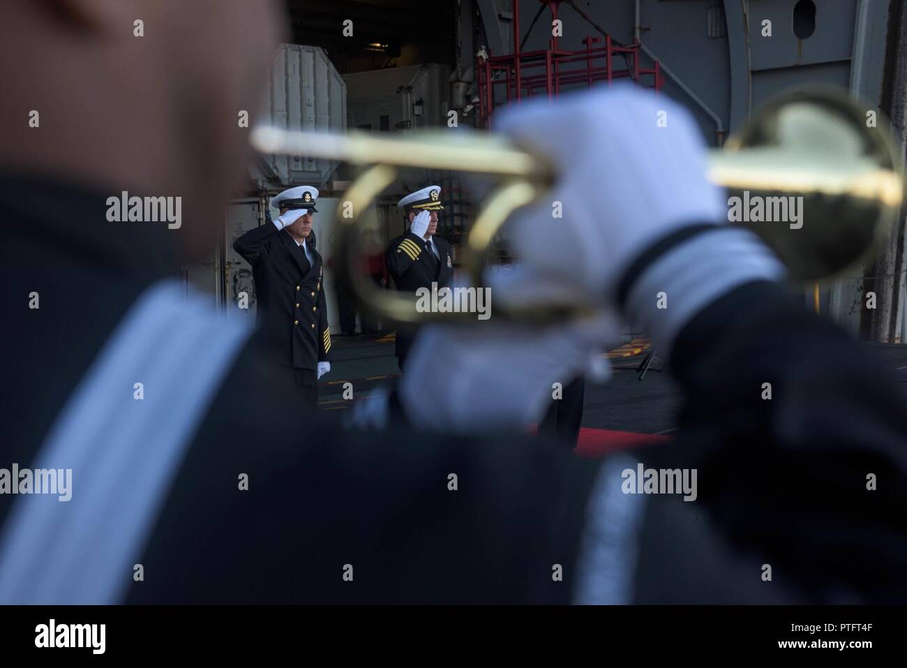 CORAL SEA (July 15, 2017) Capt. Buzz Donnelly, commanding officer ...