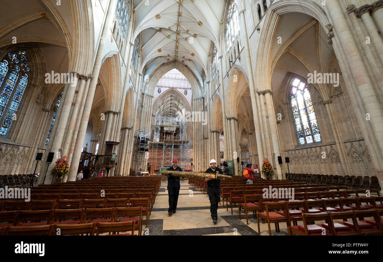 A major project to refurbish York Minster's Grand Organ gets under way ...