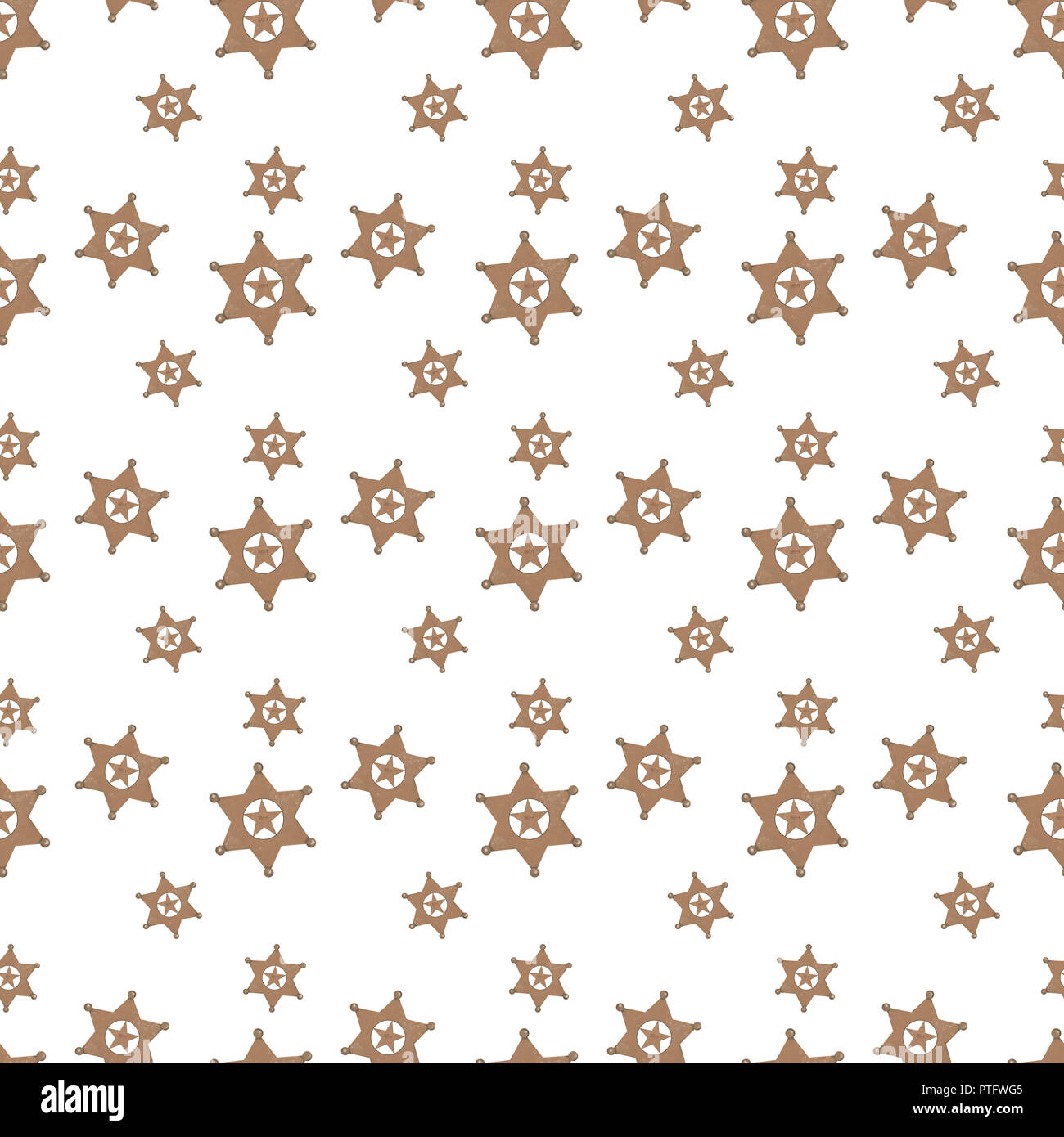 Ranger stars pattern. Vintage sherif stars on white background Stock ...