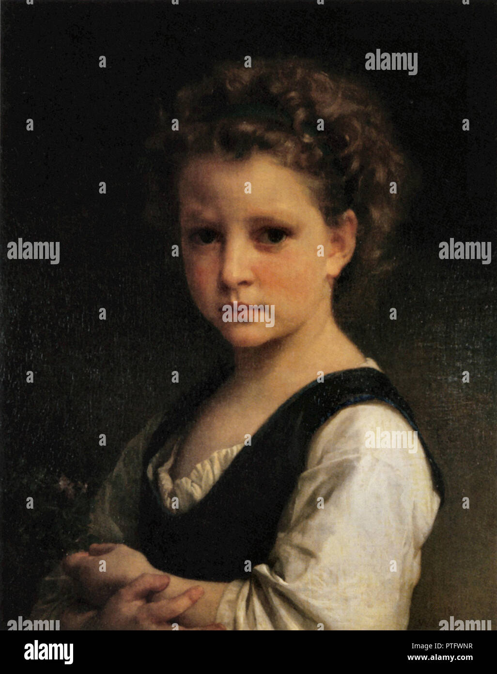 Bouguereau William - Tete D 'enfant 2 Stock Photo - Alamy