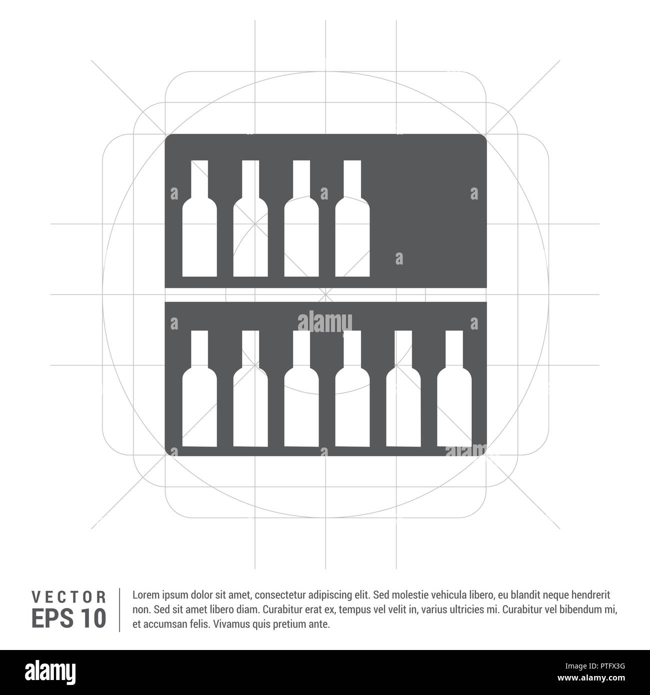 Cad Block Wine Bottle