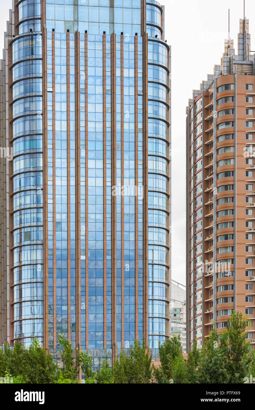 Highrise buildings on a white background. High rise buildings Stock ...