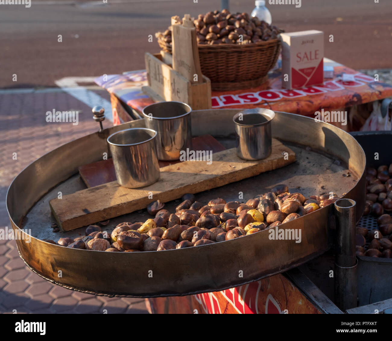 Roasted chestnuts christmas market in hi-res stock photography and ...