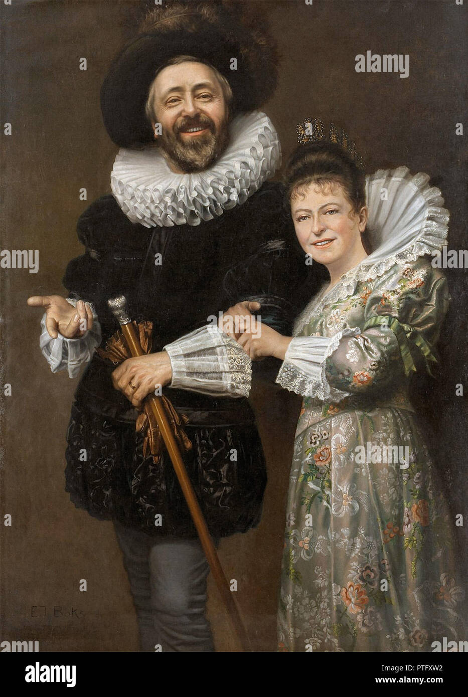 Boks Evert Jan - De Aankomst in Het Theater Stock Photo - Alamy