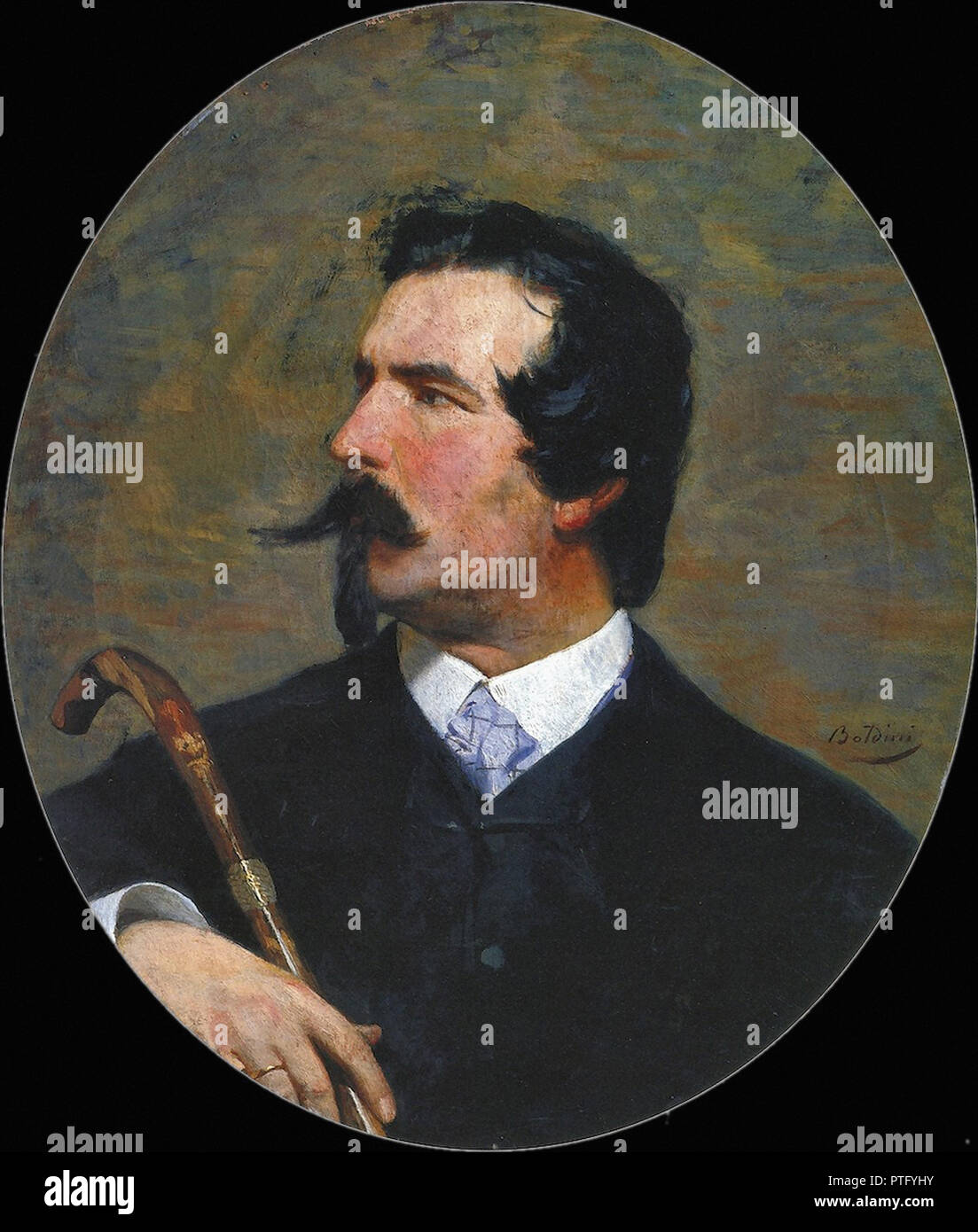 Boldini Giovanni - Portrait of Cristiano Banti 1 Stock Photo - Alamy