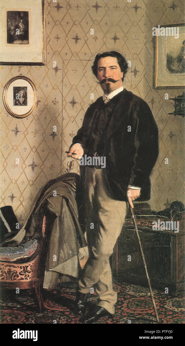 Boldini Giovanni - Portrait of Cristiano Banti 2 Stock Photo - Alamy
