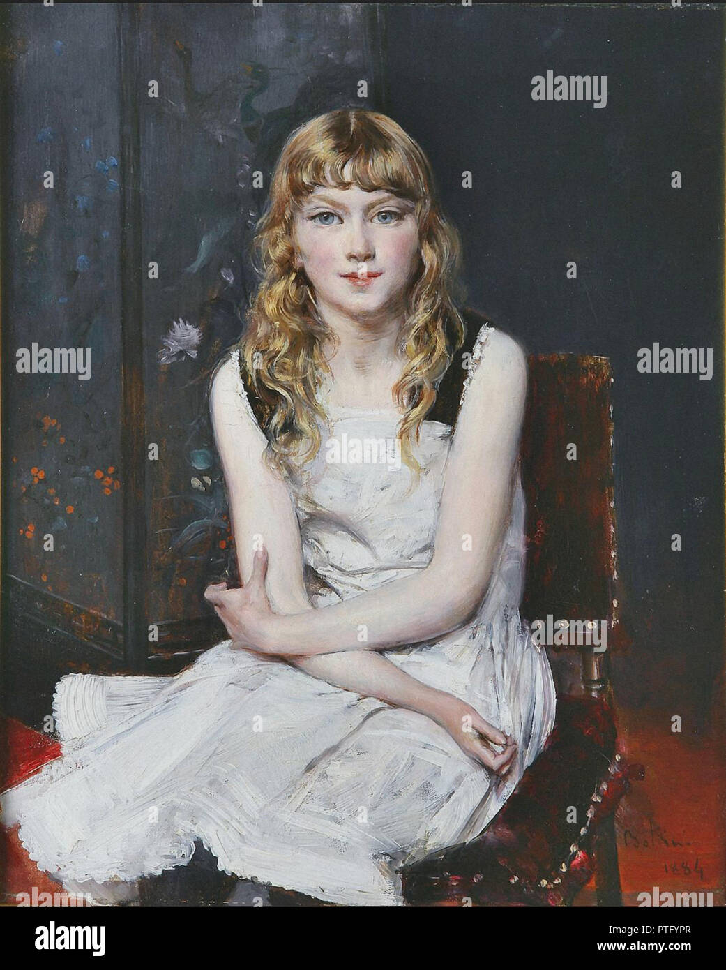 Boldini Giovanni - Portrait of Irene Catlin Stock Photo - Alamy