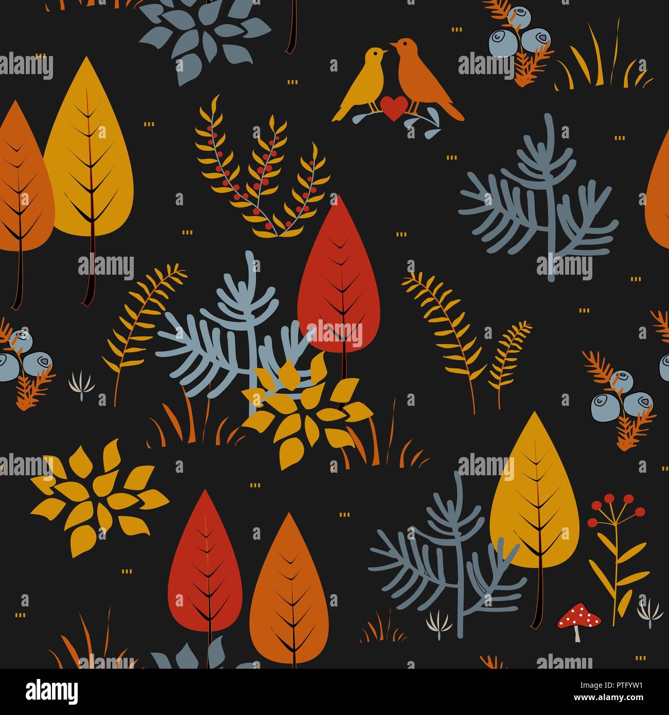 Forest doodle design hi-res stock photography and images - Alamy