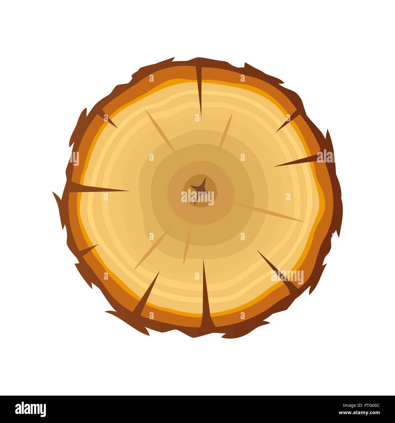 Closeup cut tree Stock Vector Images - Alamy