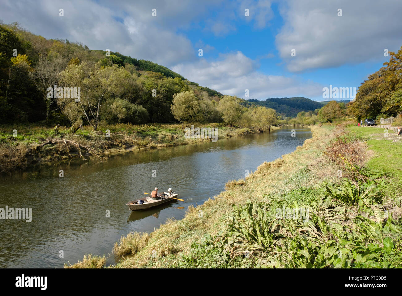 Boat in wye valley hi-res stock photography and images - Alamy