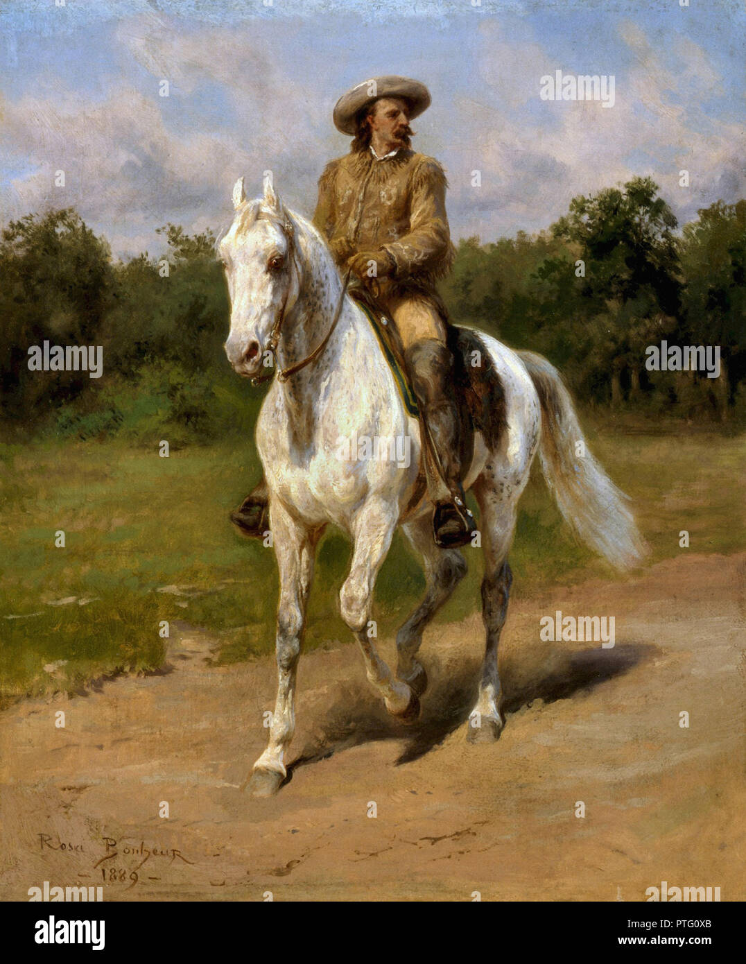 Bonheur Rosa - Portrait of Col. William F. Cody (Buffalo Bill Stock ...