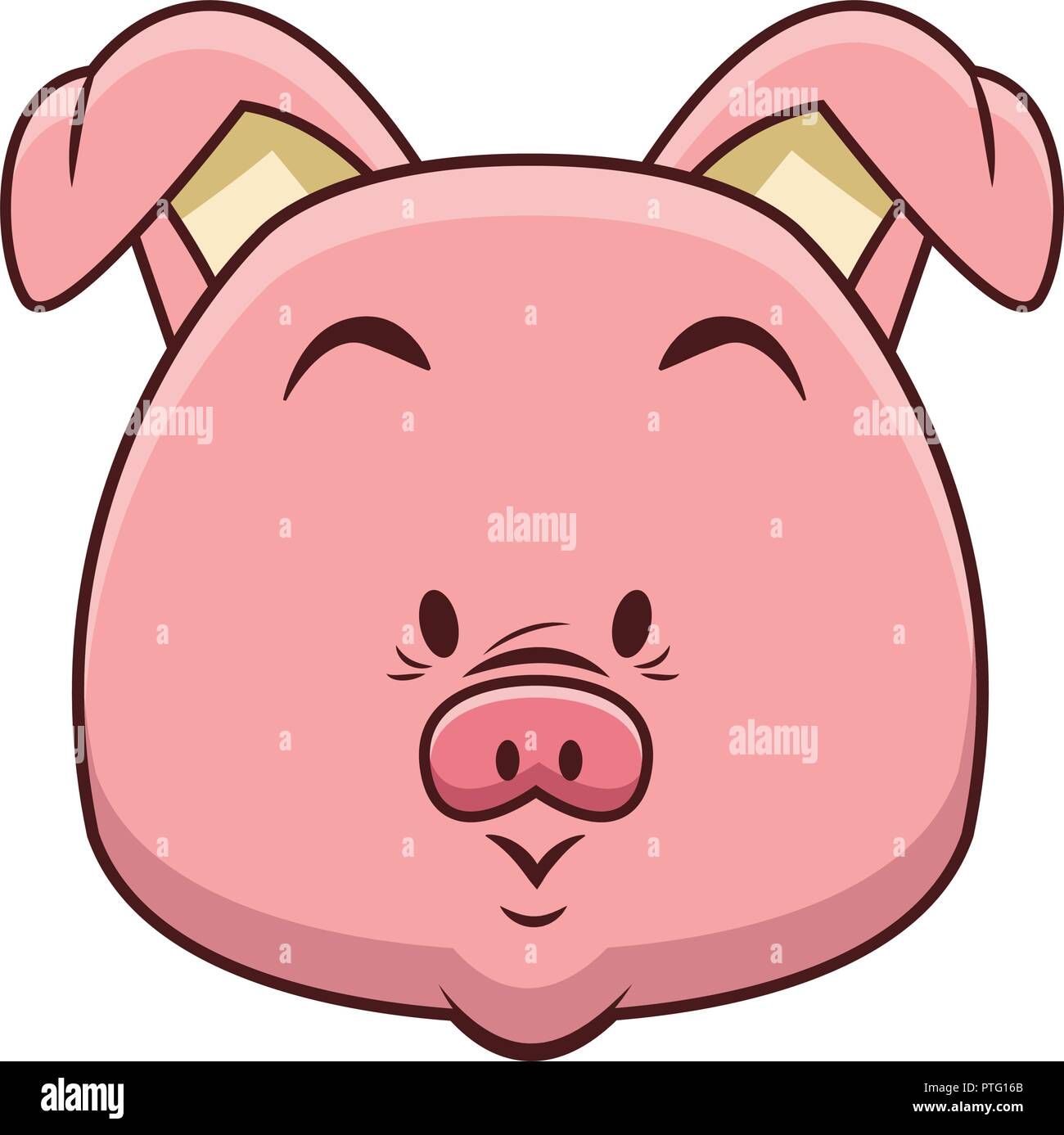 Cute pig cartoon Stock Vector Image & Art - Alamy