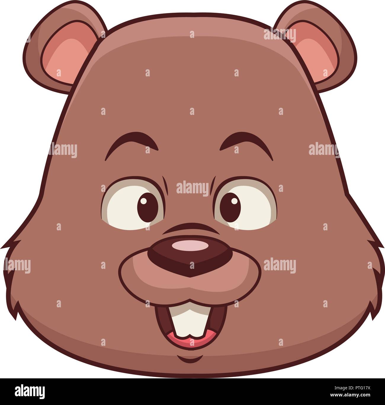 Cute beaver cartoon Stock Vector Image & Art - Alamy