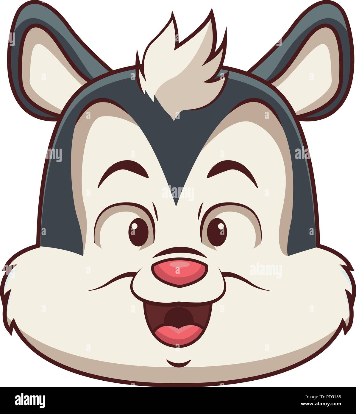 Cute skunk cartoon Stock Vector Image & Art - Alamy