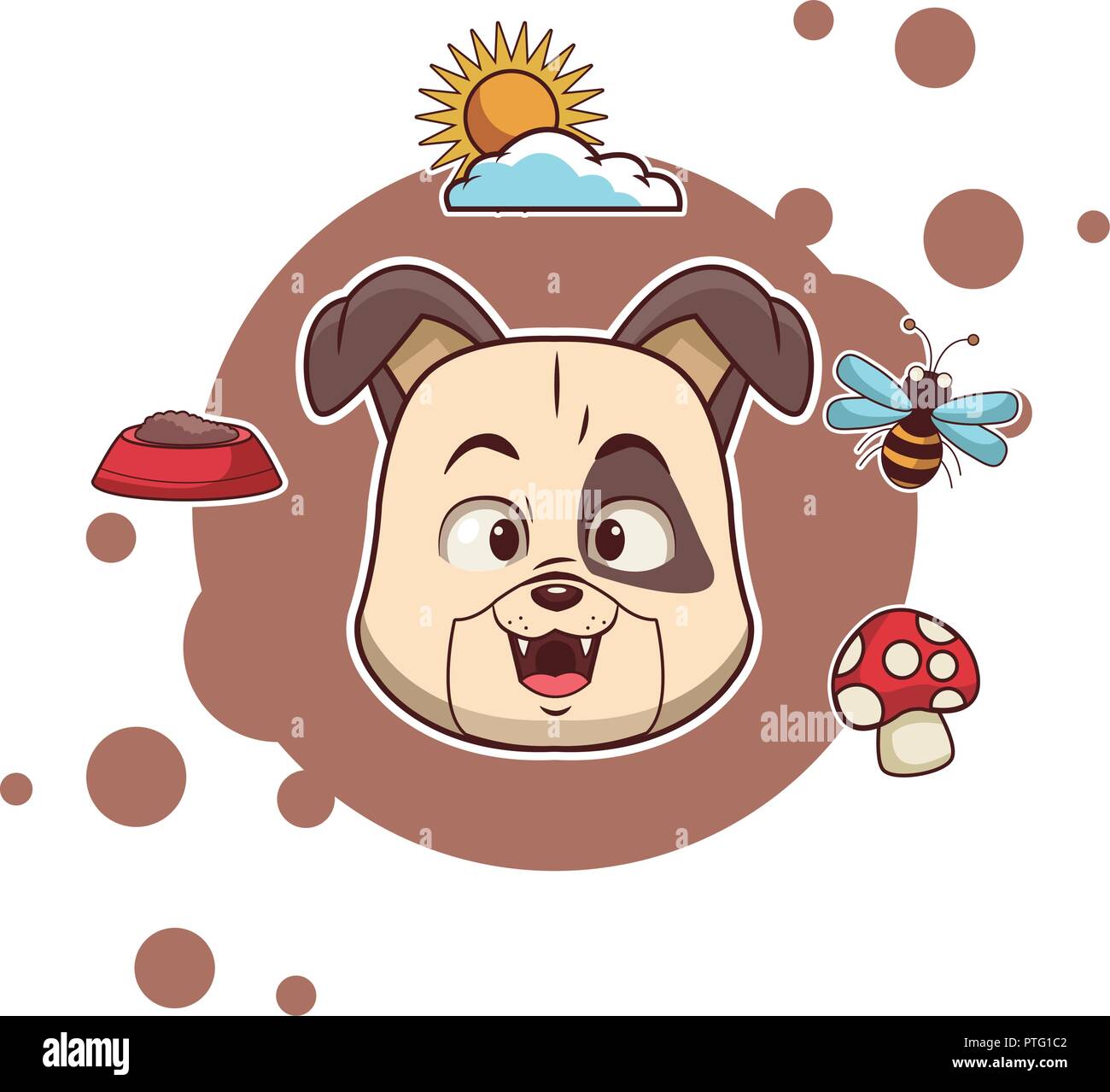 Dog Bee Stock Vector Images - Alamy