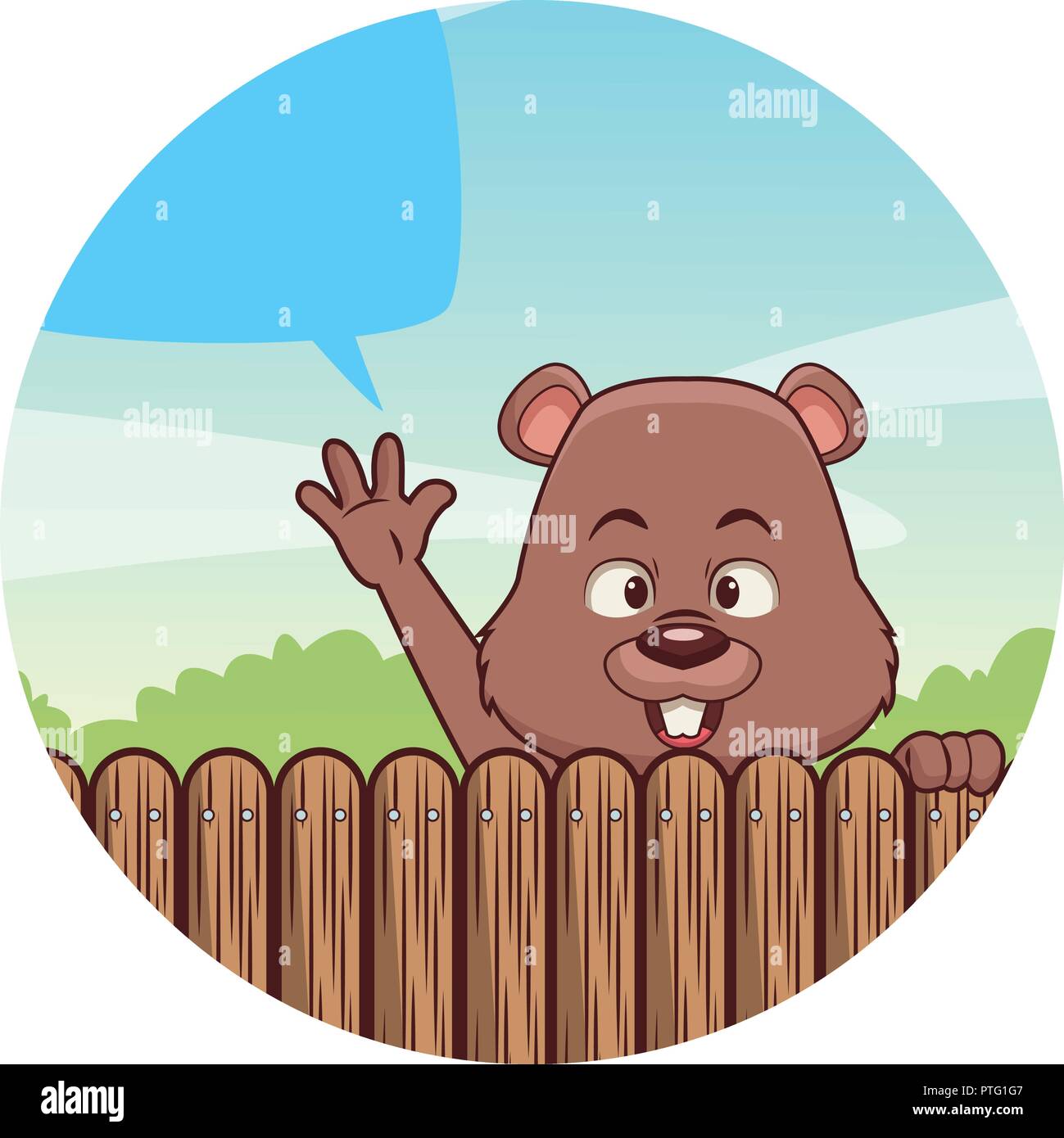 Cute beaver cartoon Stock Vector Image & Art - Alamy