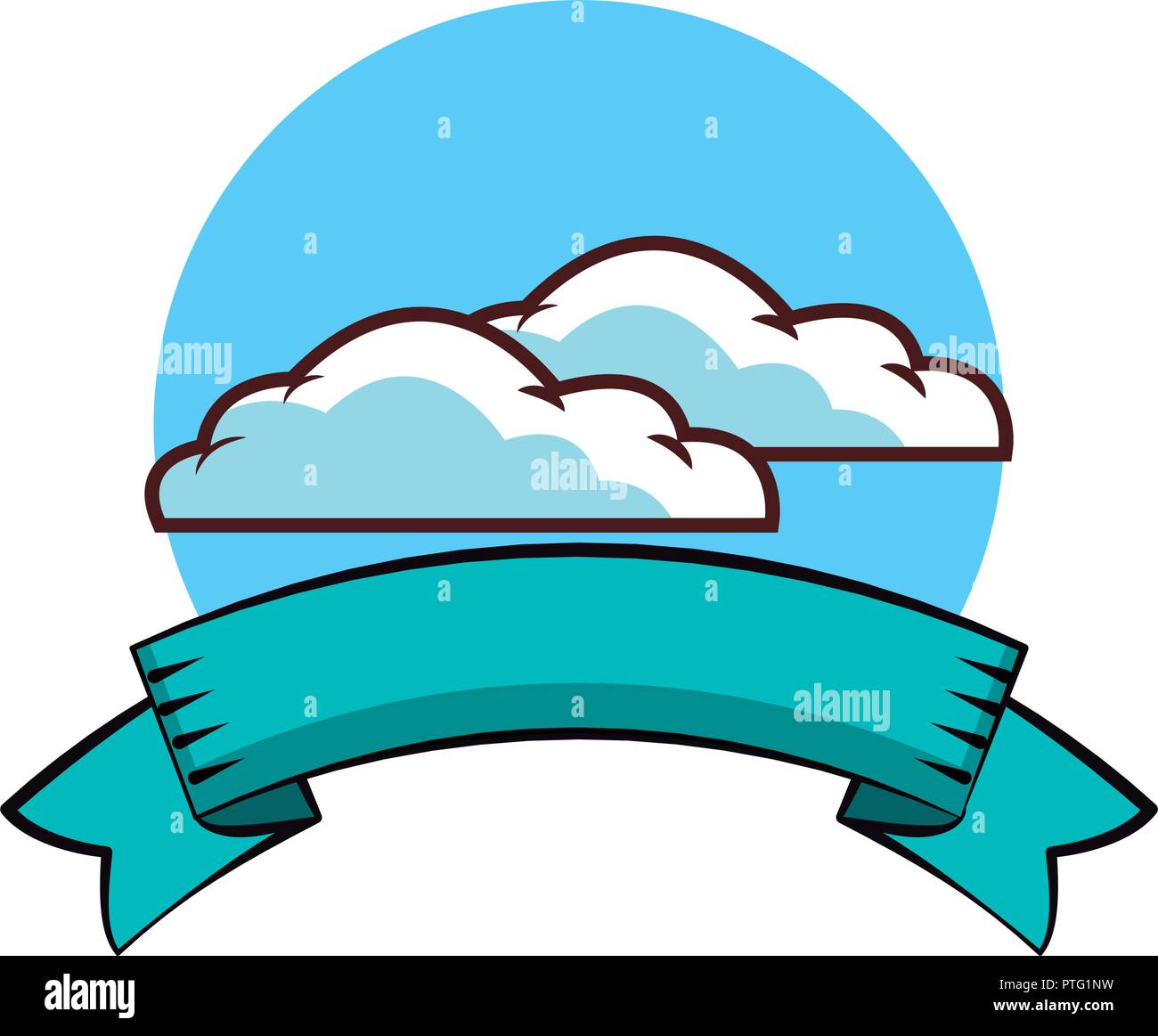 Clouds weather emblem Stock Vector Image & Art - Alamy