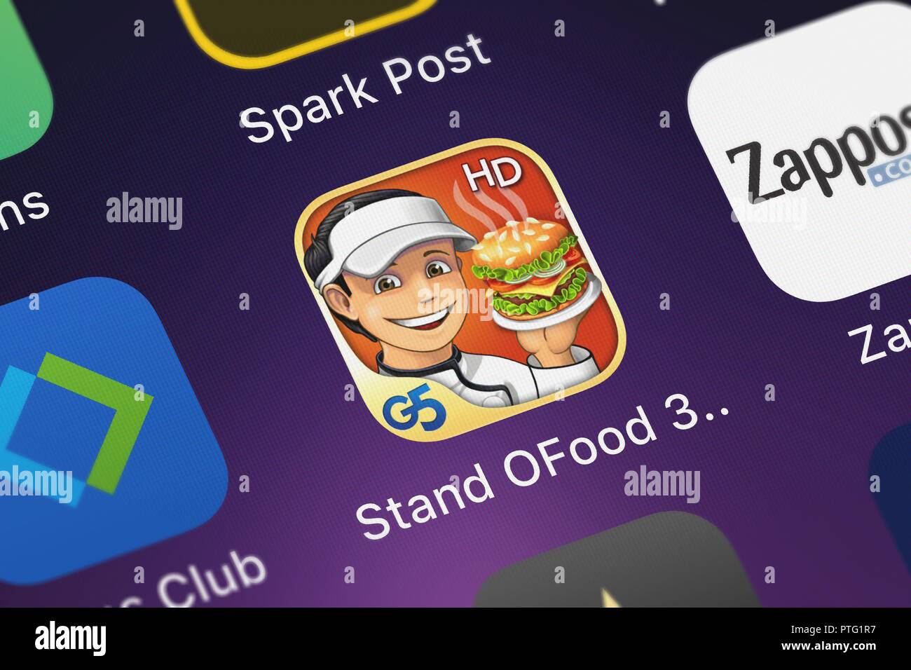 London, United Kingdom - October 09, 2018: Icon of the mobile app Stand ...