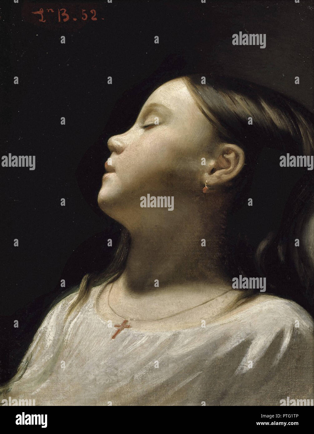 Bonnat Leon Joseph - Sleeping Girl Stock Photo - Alamy