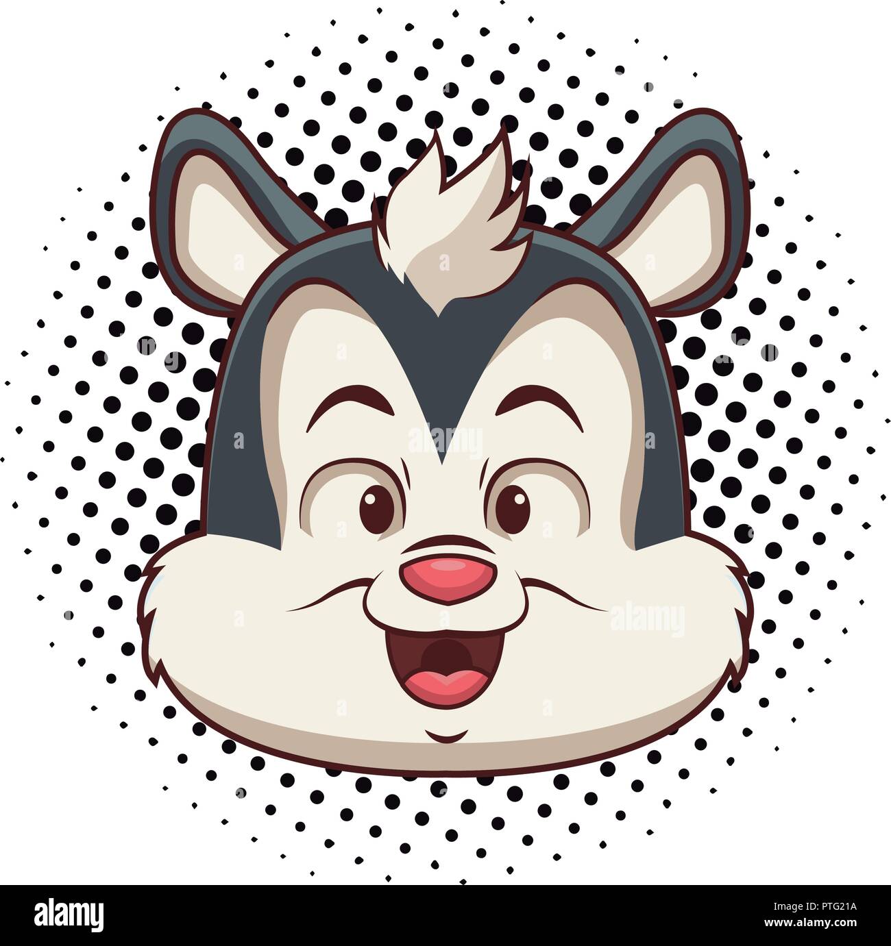 Cute skunk cartoon Stock Vector Image & Art - Alamy