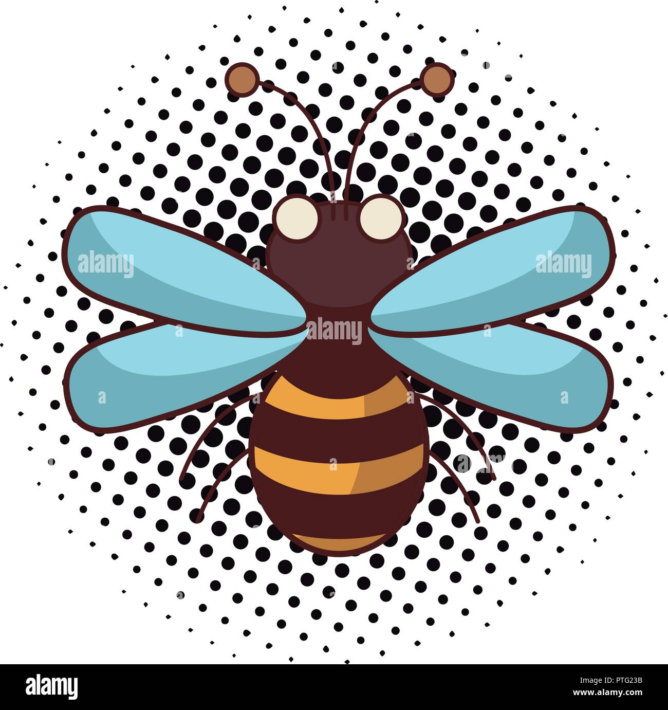 Cute bee cartoon Stock Vector Image & Art - Alamy