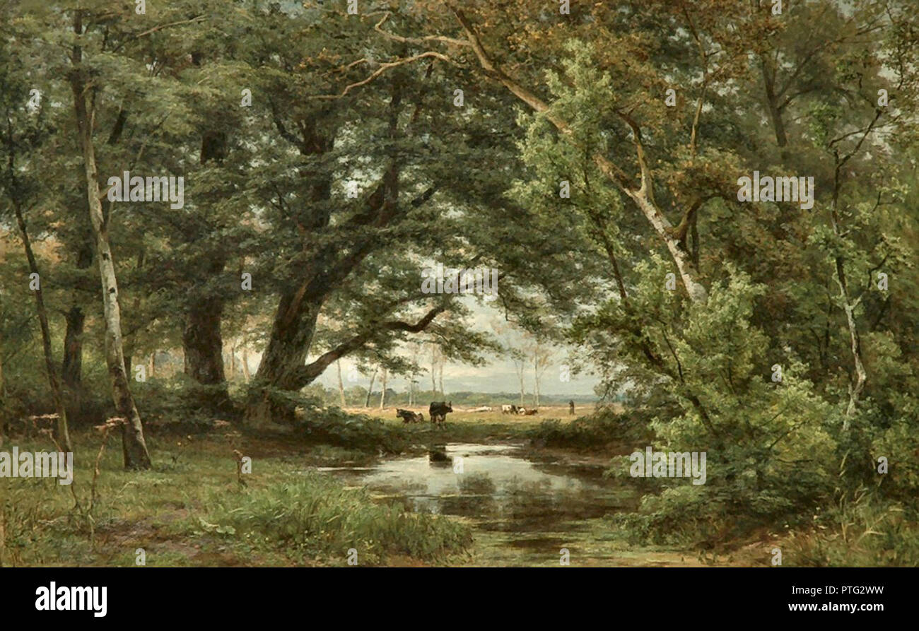 Borselen Jan Willem Van - Doorkijkje in Het Bos Stock Photo - Alamy