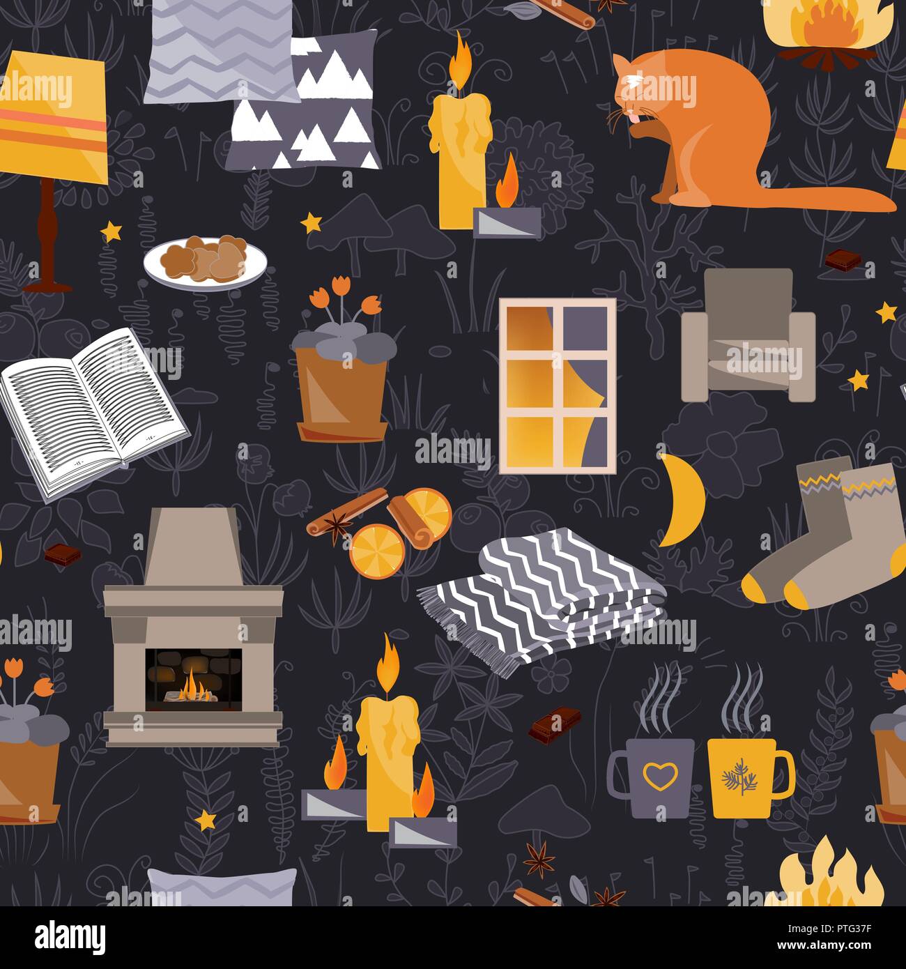 Winter socks seamless pattern hi-res stock photography and images - Alamy