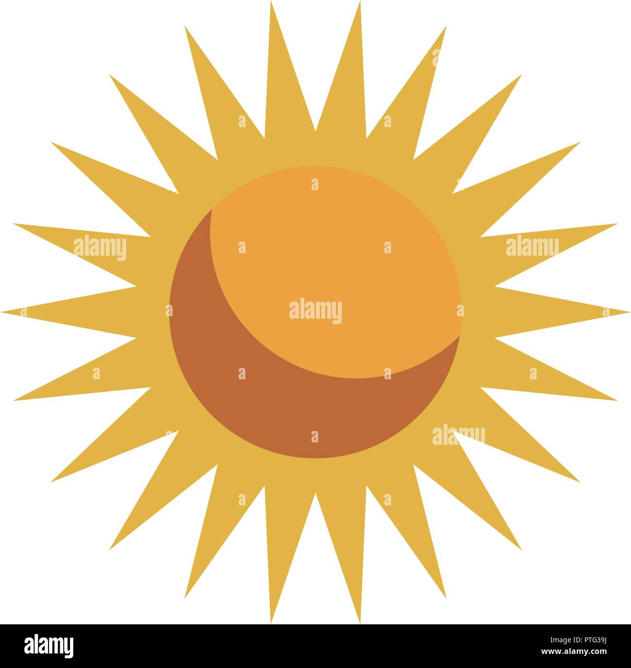 Sun cartoon isolated Stock Vector Image & Art - Alamy