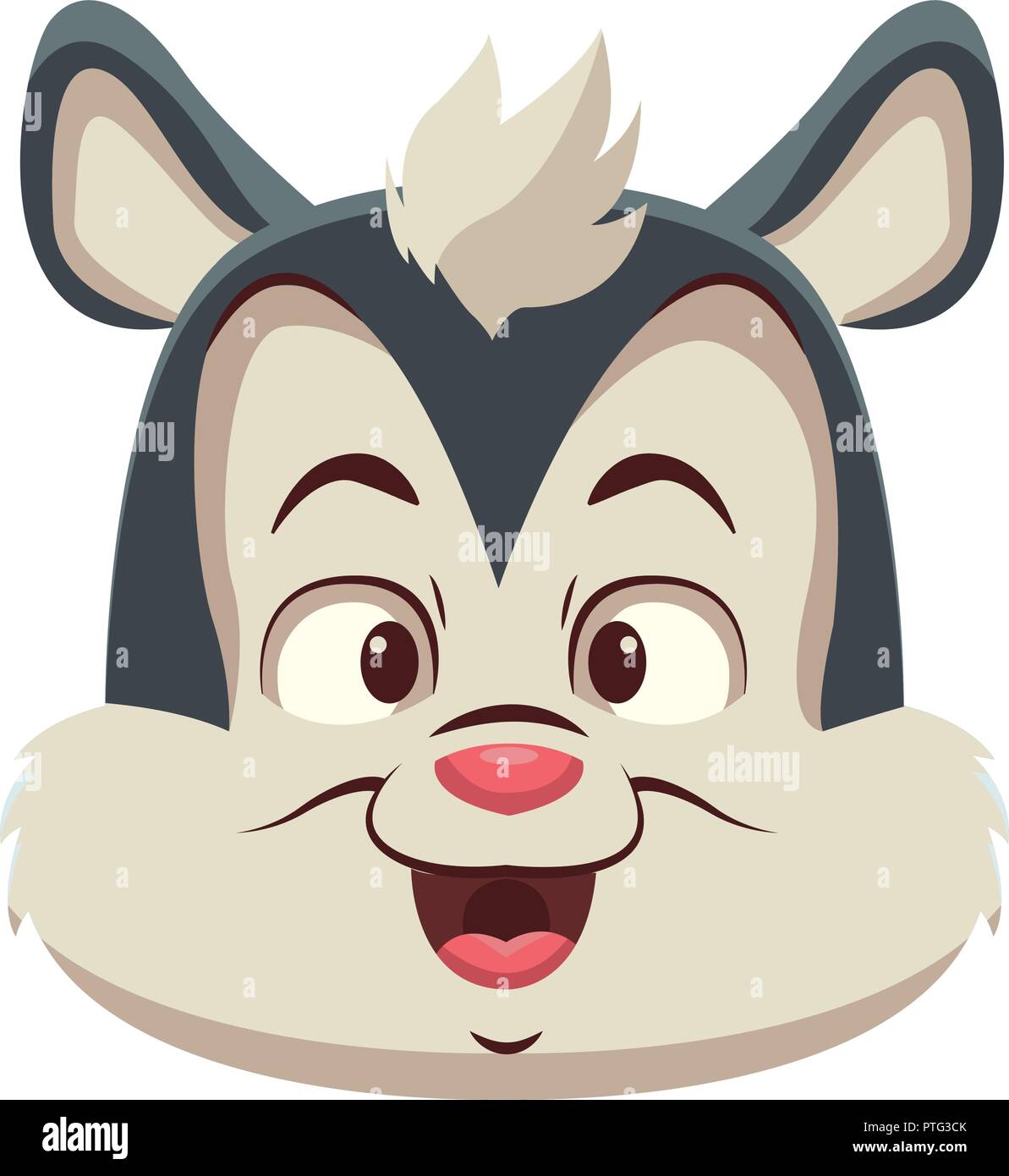 Cute skunk cartoon Stock Vector Image & Art - Alamy