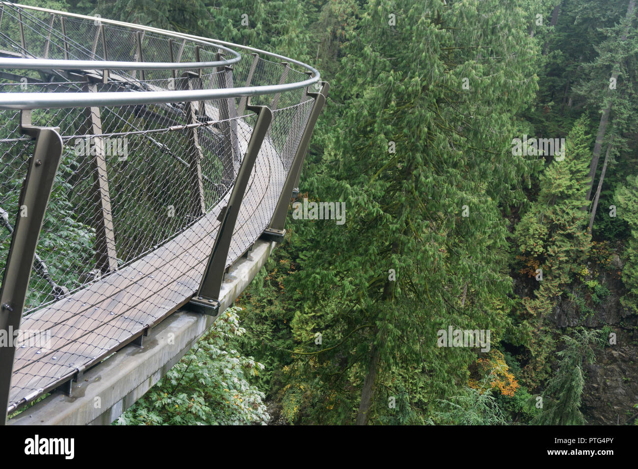 Cliff walk capilano suspension bridge park vancouver canada hi-res ...