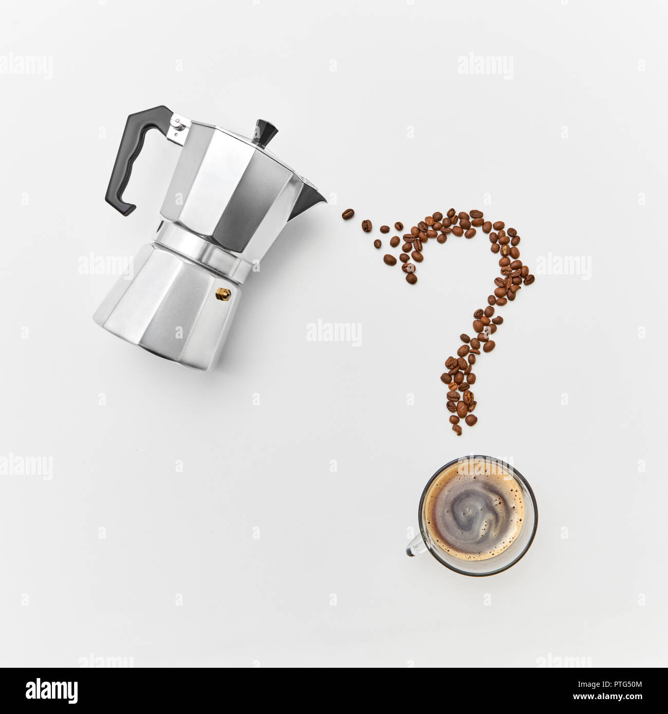 Coffee question mark hi-res stock photography and images - Alamy