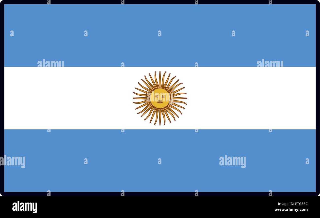 Argentina Flag Emblem Stock Vector Image And Art Alamy