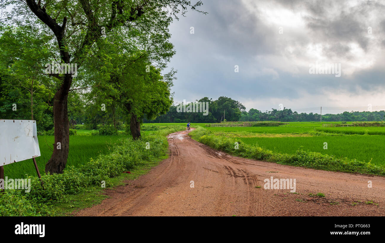 West bengal village road hi-res stock photography and images - Alamy