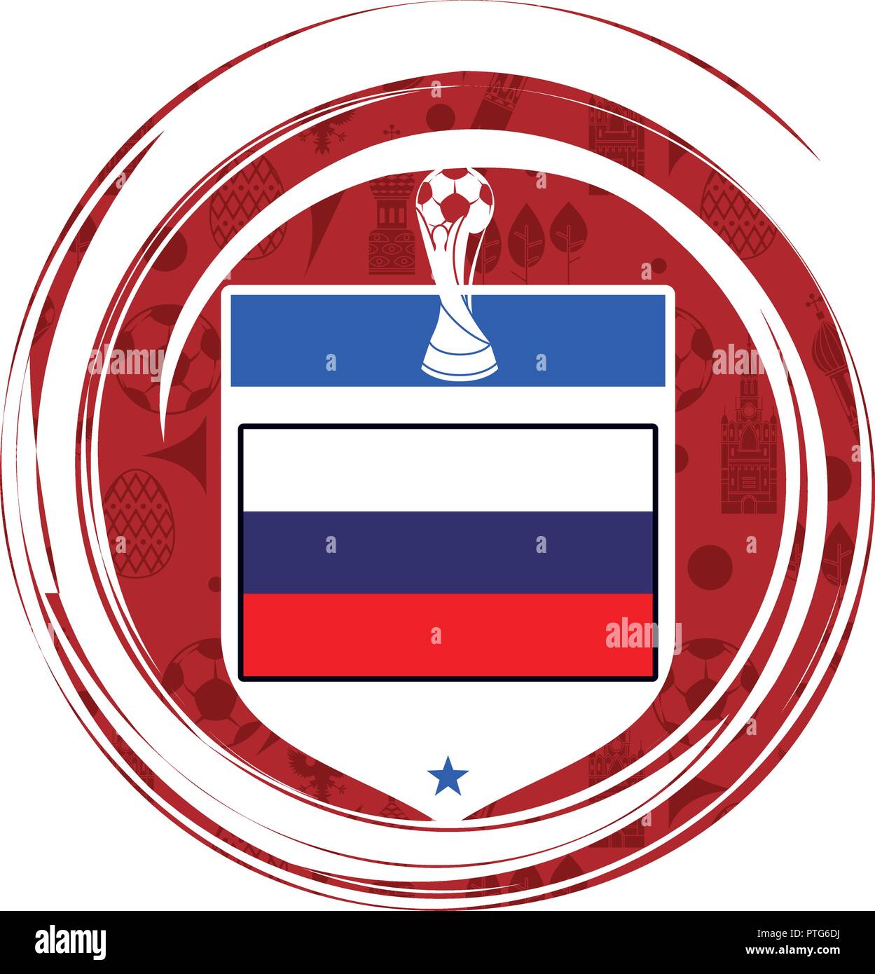 Russia flag emblem soccer Stock Vector Image & Art - Alamy