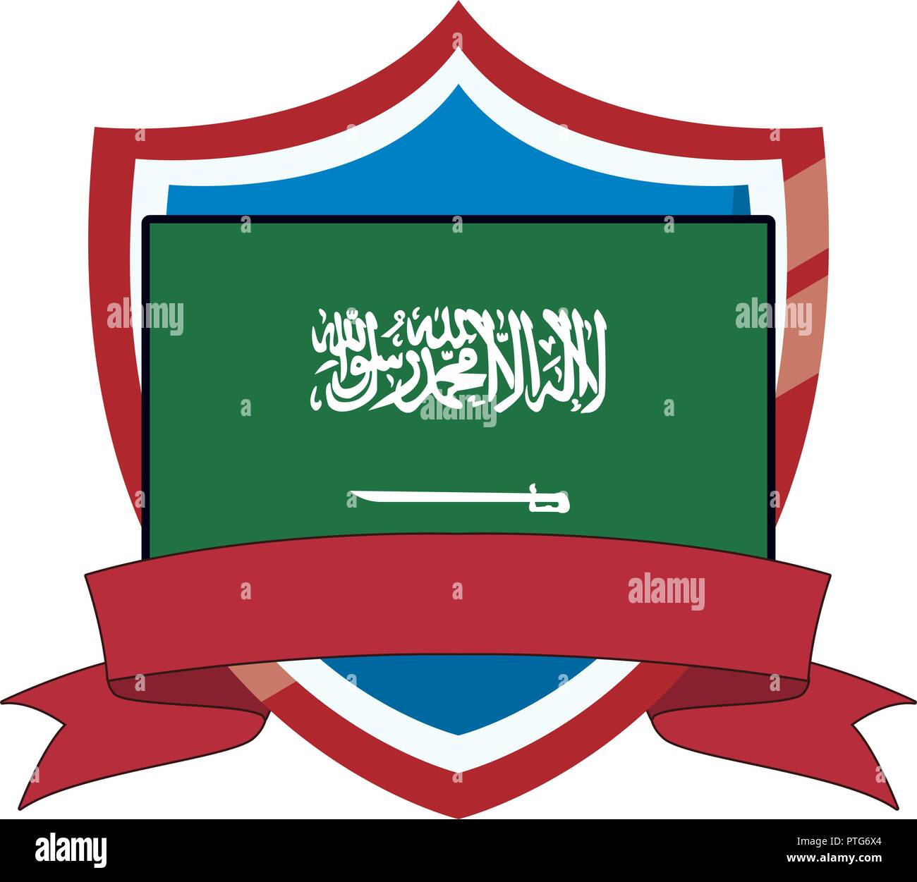 Saudi arabia flag emblem Stock Vector Image & Art - Alamy