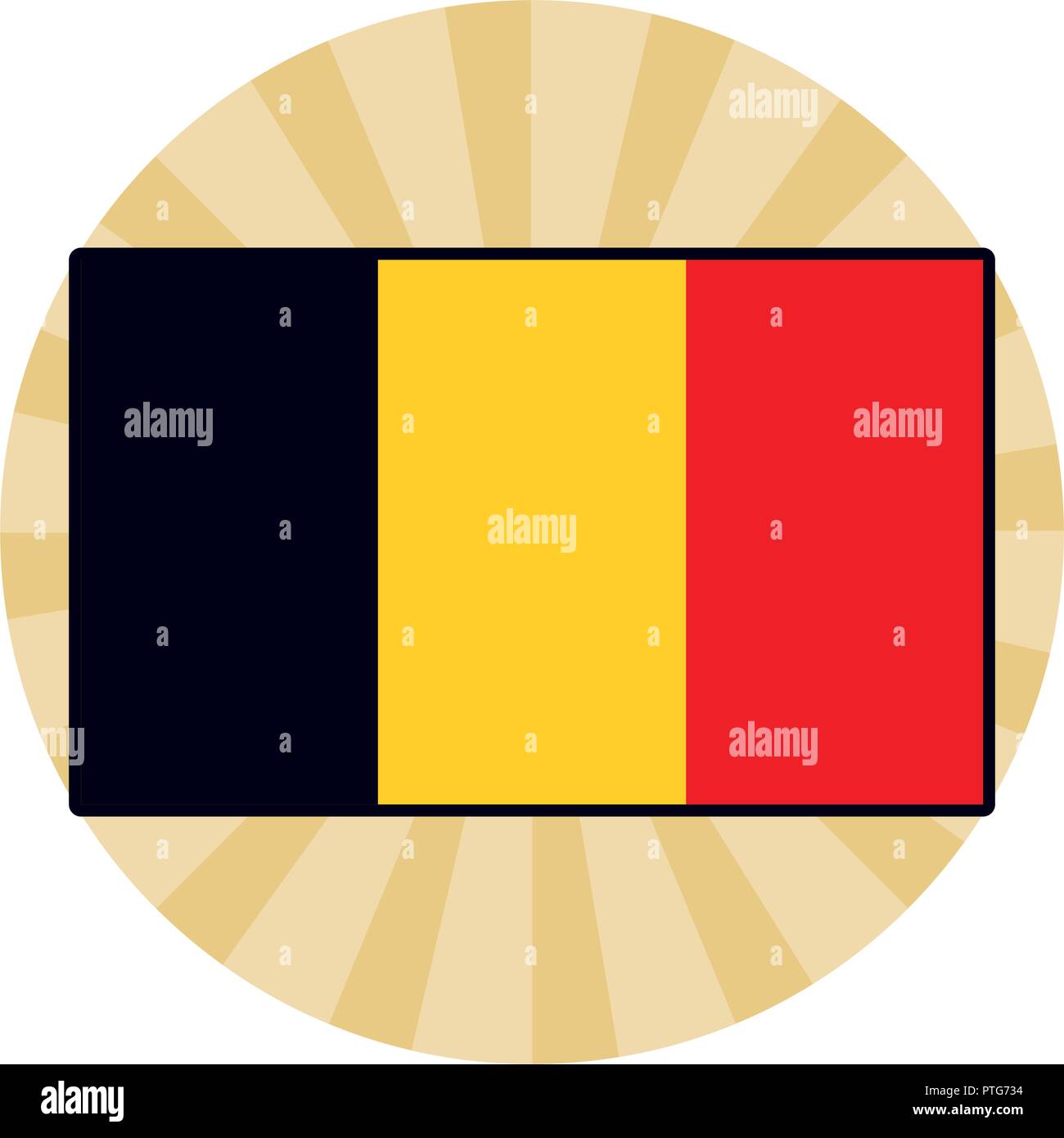 Belgium flag emblem Stock Vector Image & Art - Alamy