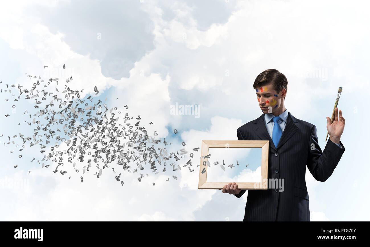 Business inspiration of young man Stock Photo - Alamy