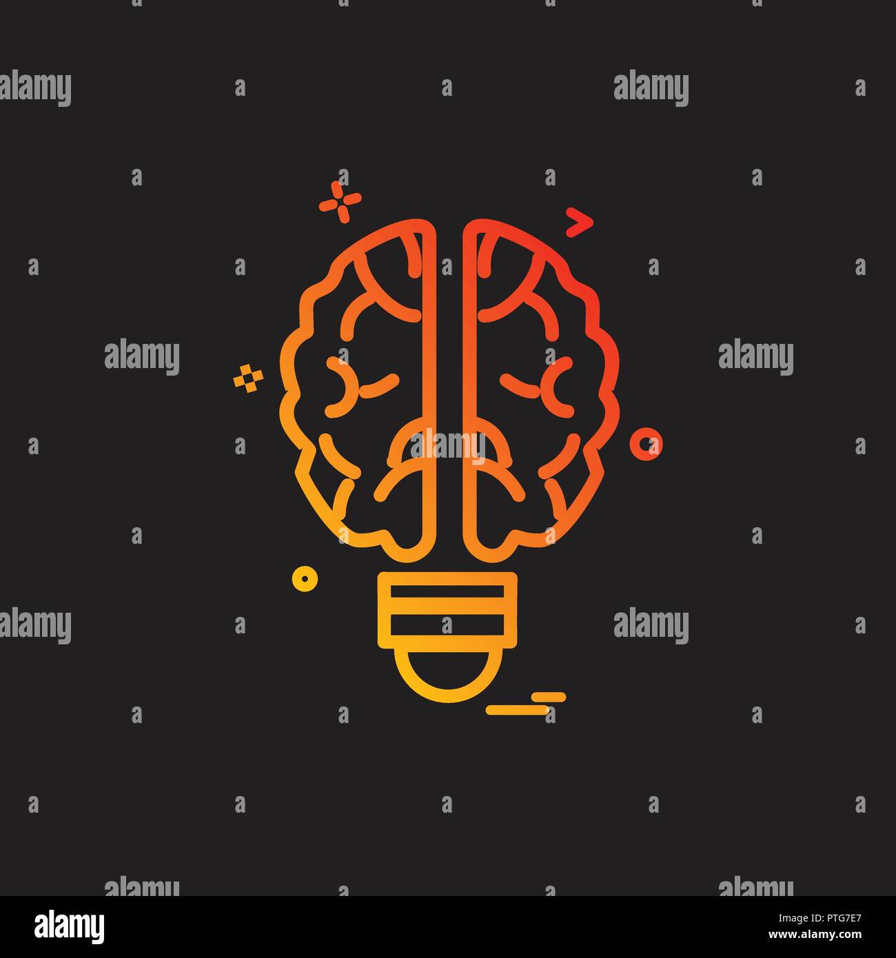 Artificial brain intelligence icon vector design Stock Vector Image ...