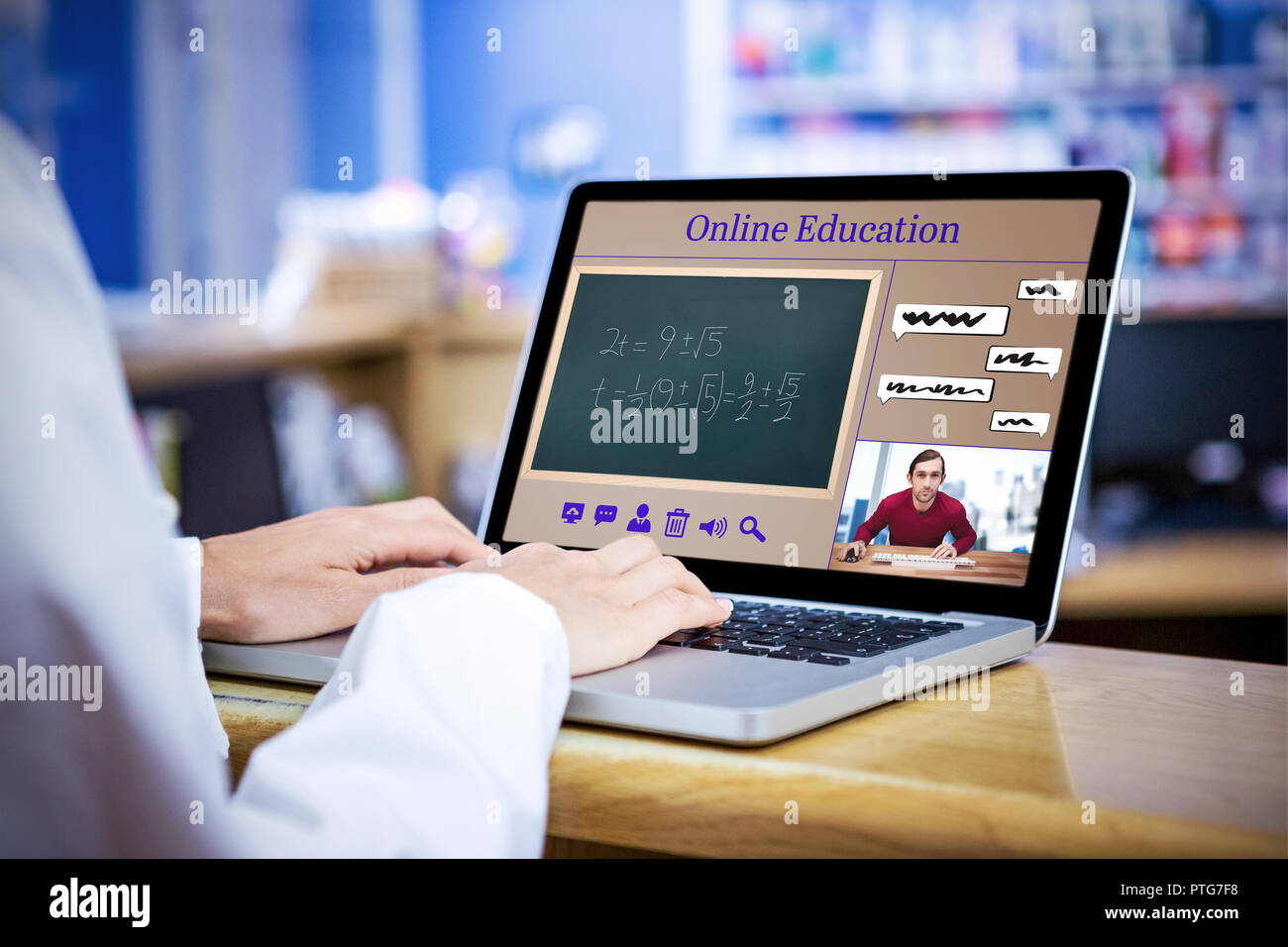 Online course hi-res stock photography and images - Alamy