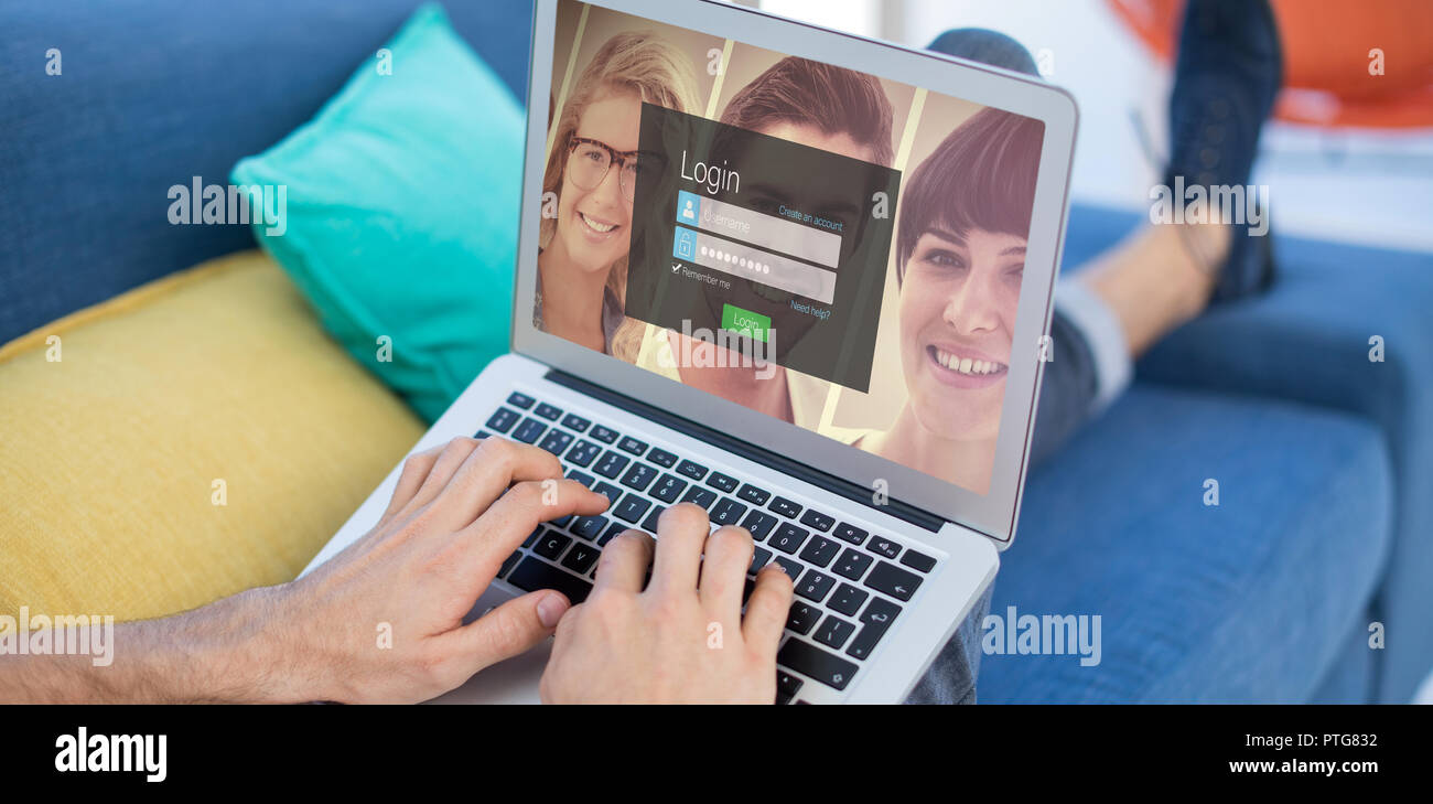 Login page hi-res stock photography and images - Alamy