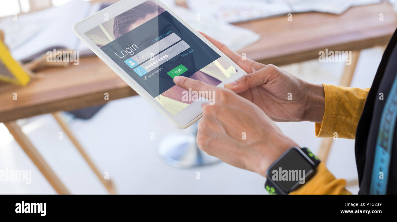 Login page hi-res stock photography and images - Alamy