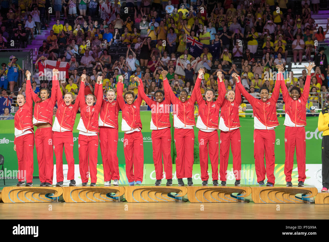 GC2018 ENGLAND WIN THE NETBALL GOLD TODAY. PICTURE JEREMY SELWYN 15/04 ...