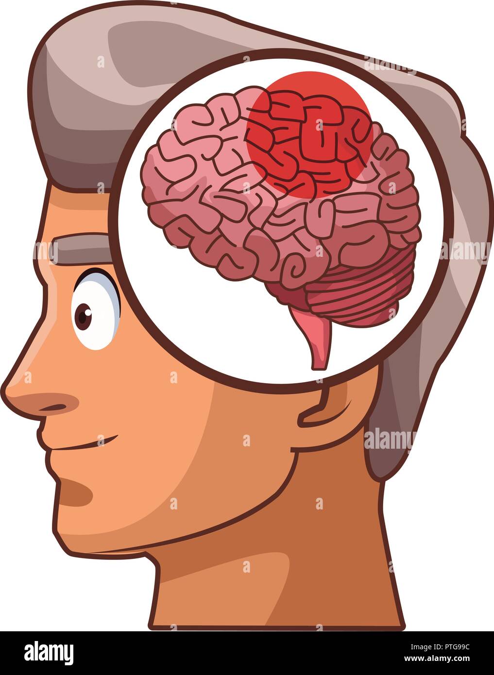 Elderly old age mental health Stock Vector Images - Alamy