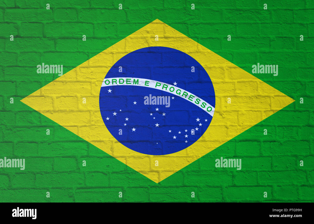 Flag of Brazil. 3D rendering Stock Photo - Alamy
