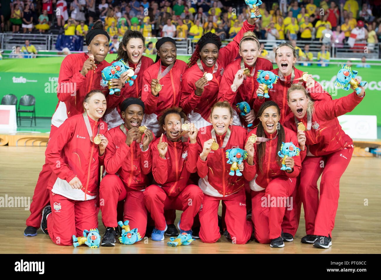GC2018 ENGLAND WIN THE NETBALL GOLD TODAY. PICTURE JEREMY SELWYN 15/04 ...