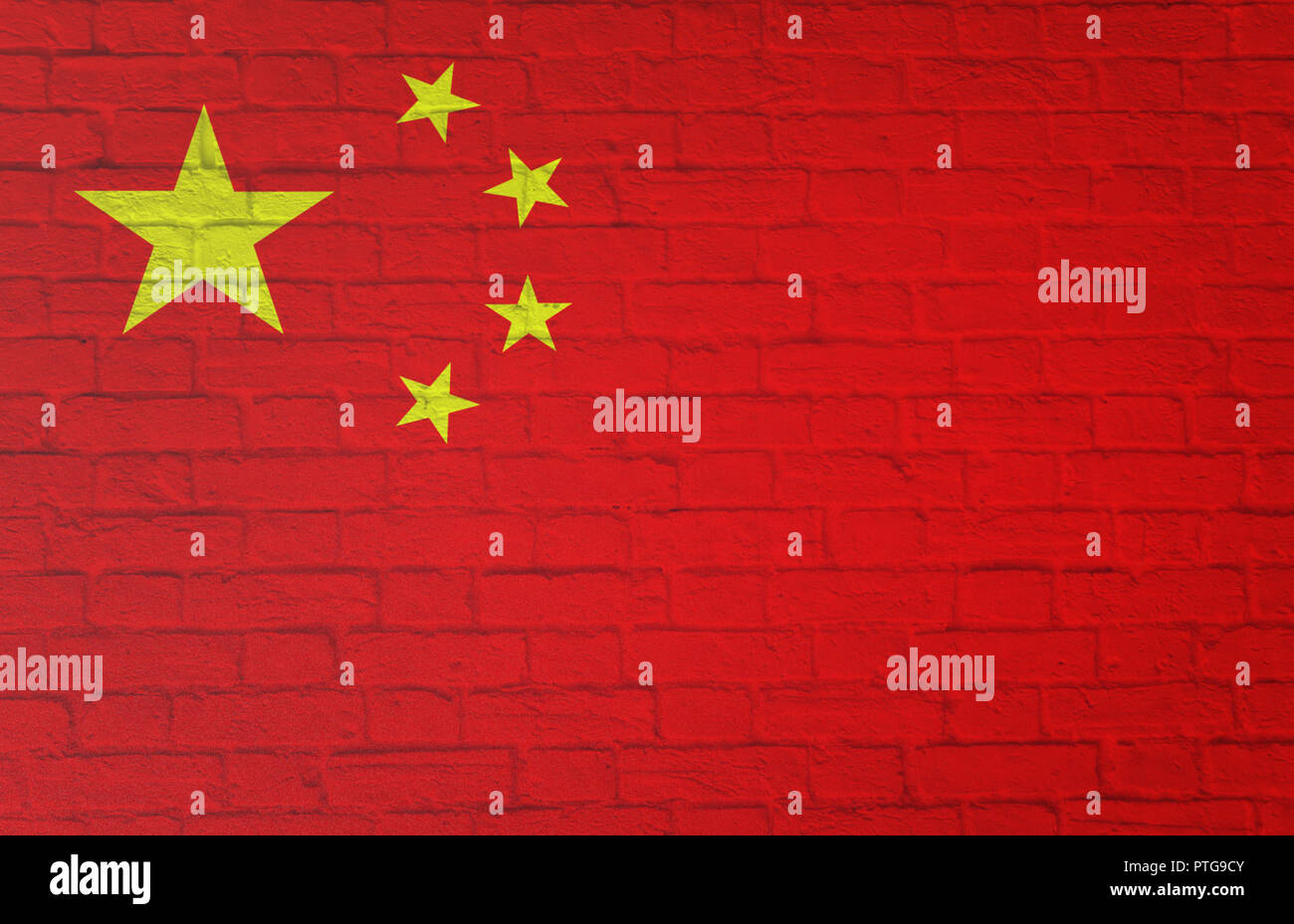 Flag of China. 3D rendering Stock Photo - Alamy