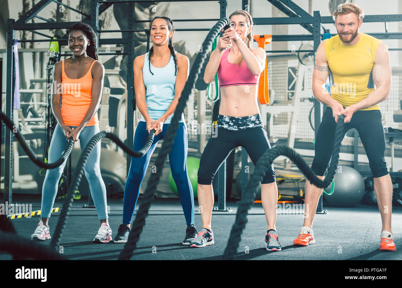 African woman intense training group hi-res stock photography and ...