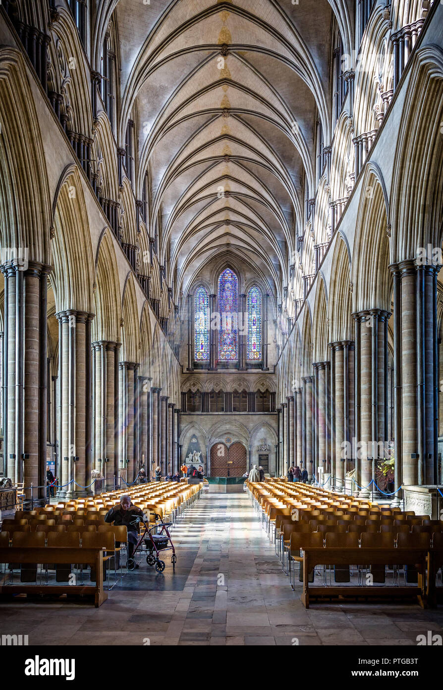 Salisbury cathedral stained glass hi-res stock photography and images ...
