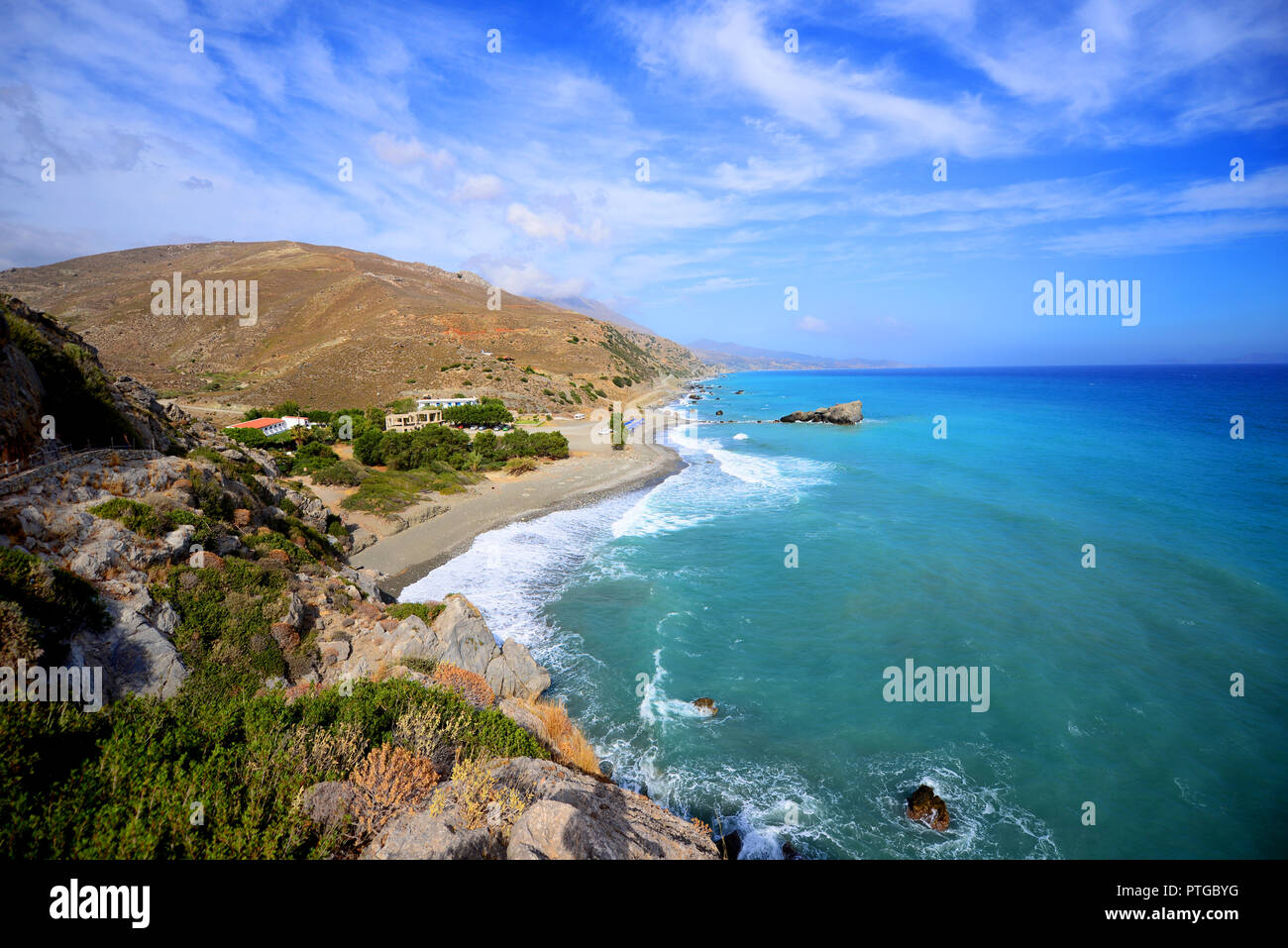Mediterranean sea landscape Stock Photo - Alamy